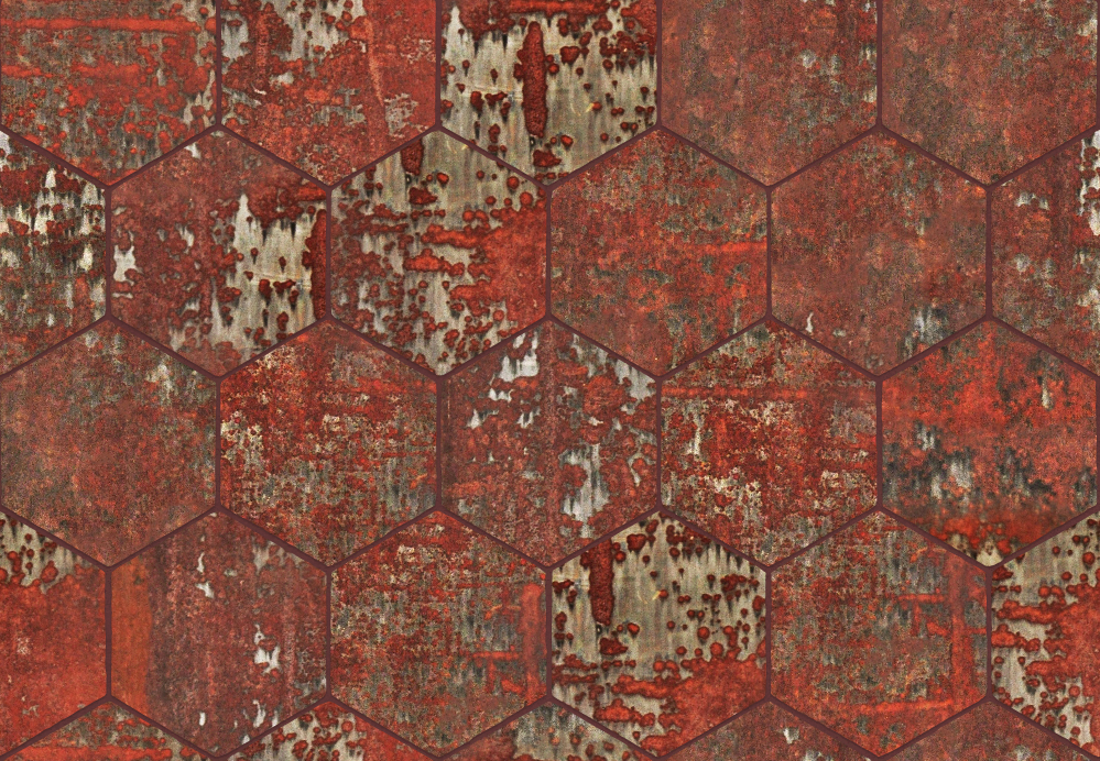 Corten Steel Hexagonal — Architextures