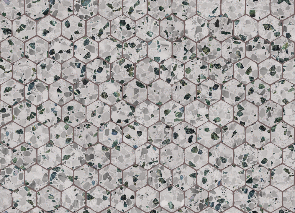 Inverna Terrazzo Hexagonal — Architextures